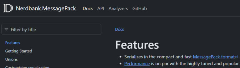 A fresh MessagePack library – JMPInline